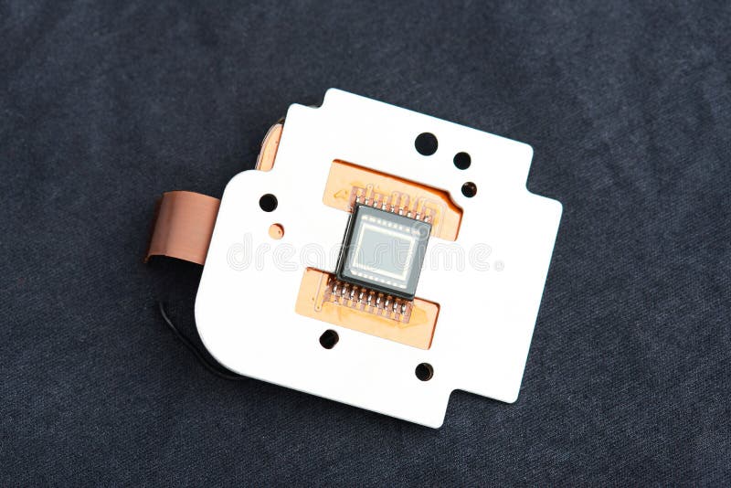 Close-up of Camera Sensor Chip Stock Image - Image of colorful, chips ...