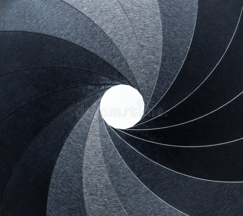 Black White Camera Shutter Icon Circular Design Stock Photos - Free ...