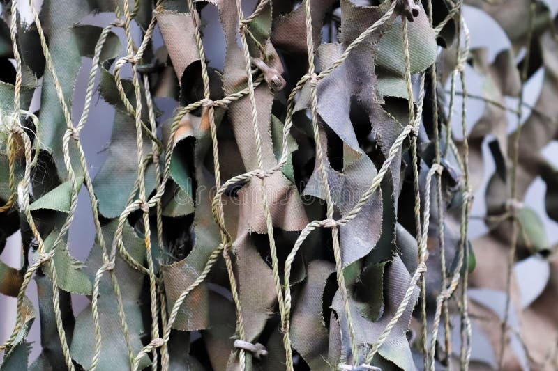 Close-up of a Camouflage Net for Military Use - Background Texture ...
