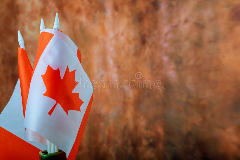 A Close Up of an Canadian Flag Abstract Background Stock Photo - Image ...