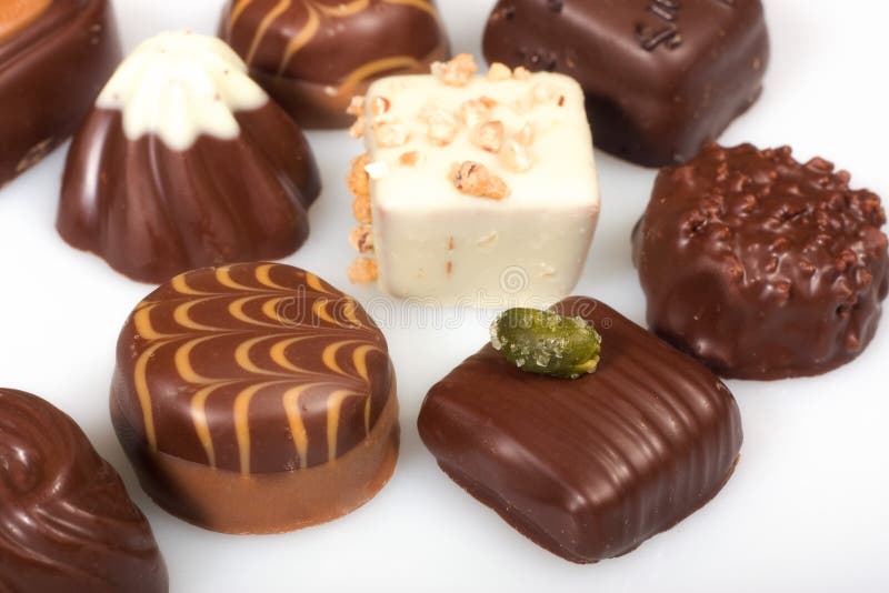 Close-up of Candy on White Background Stock Photo - Image of elegance ...