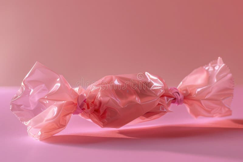 Close-up of a Candy Wrapper on a Table, Perfect for Food Packaging ...