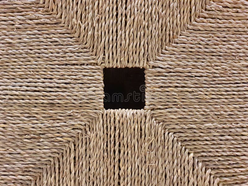Basket Weaving Reed and Cane Pattern with a Square Hole Background ...
