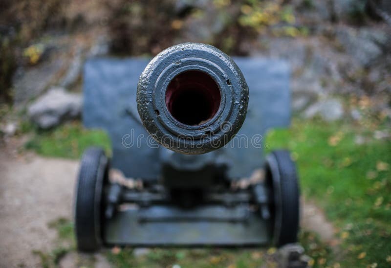 Close up on cannon stock image. Image of peace, cannon - 60933745