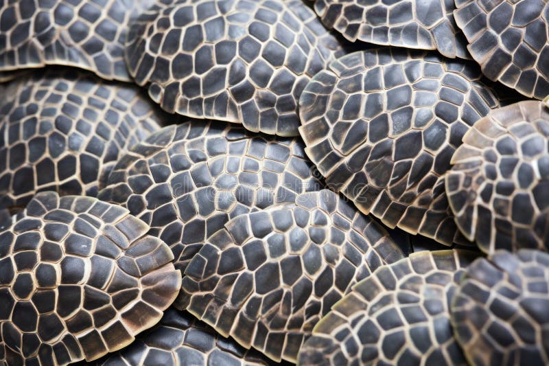 Close Up Capture of Turtle Shell Pattern Stock Photo - Image of nature, texture: 297938536