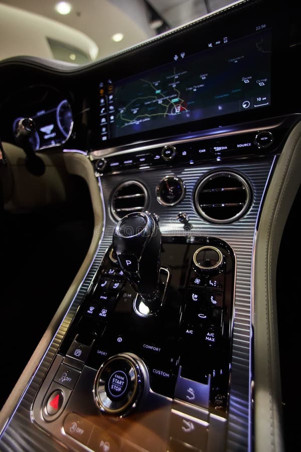 Close Up of the Car Control Panel Stock Image - Image of automotive ...