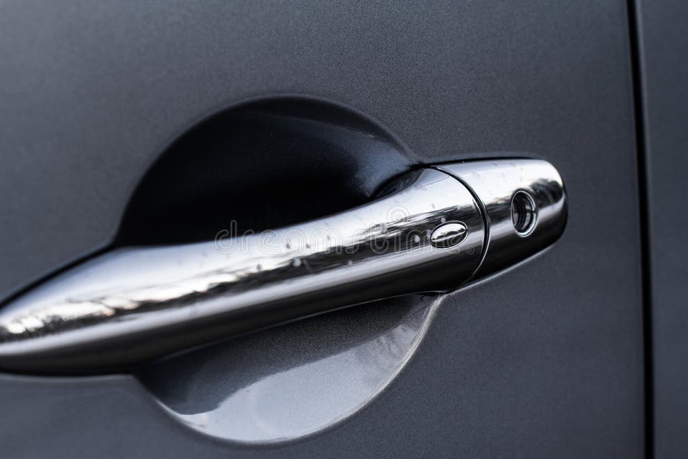 Close Up of Car Door Handle. Stock Photo - Image of luxury, vehicle ...