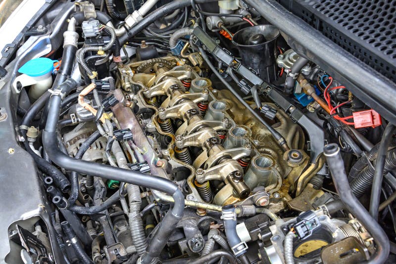 Close up of car engine stock photo. Image of tuning, gasoline - 49159020
