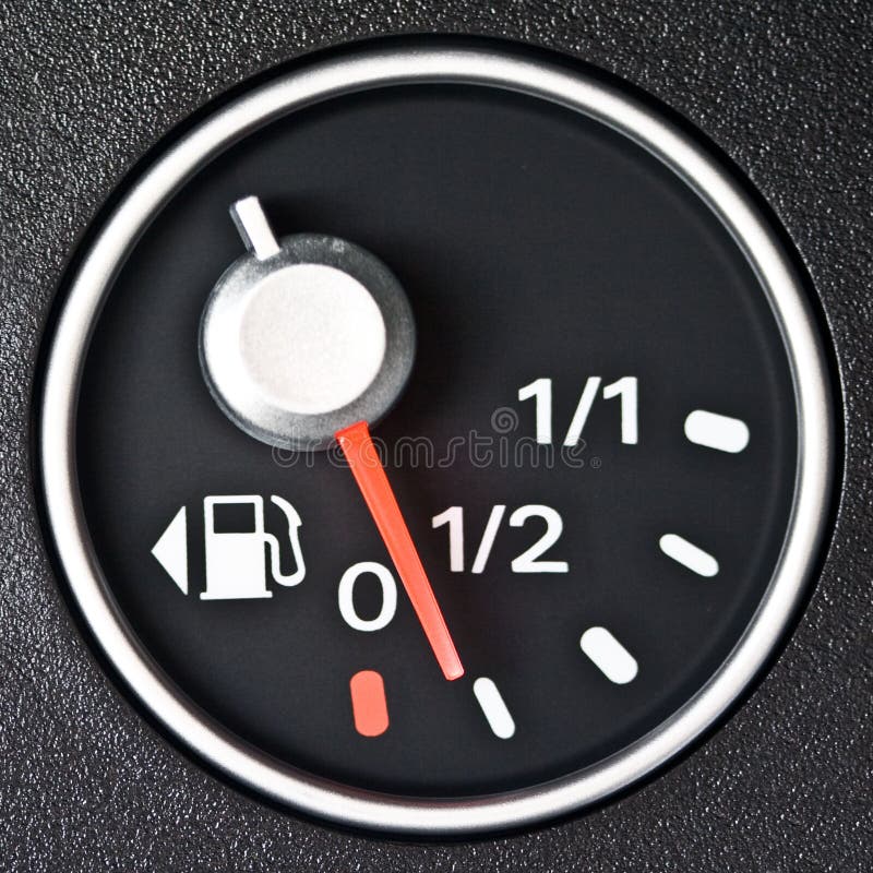 Close up of car fuel meter stock image. Image of gage - 6129887