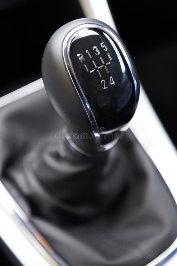 Close Up of Car Gear Shift stock image. Image of chrome - 55938817