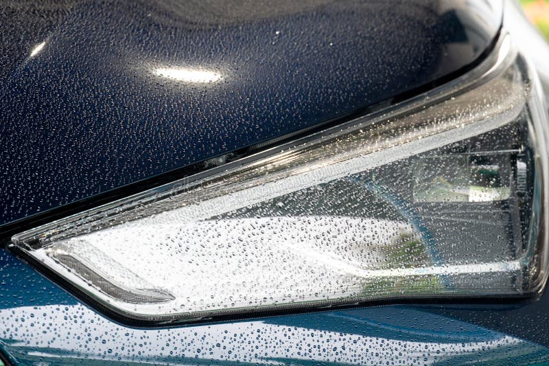 Close-up of a Car Headlight. Stock Image - Image of bulb, auto: 340046319