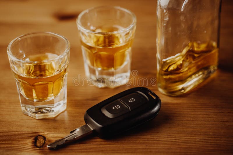 Keys and Alcohol Drink stock image. Image of glass, danger - 5182869