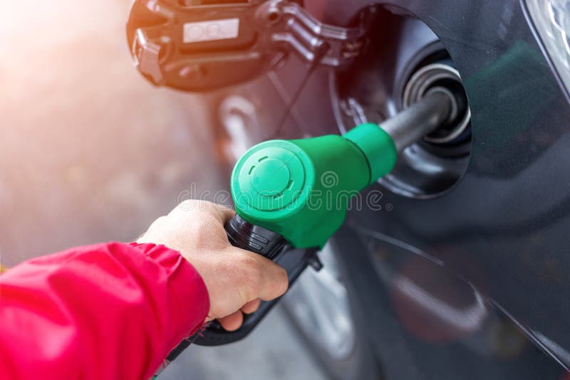 Car during refuel stock photo. Image of pump, power - 159604012