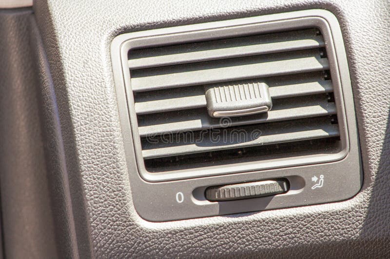 Close-up of a Car S Air Conditioning Vent Control, Showcasing ...