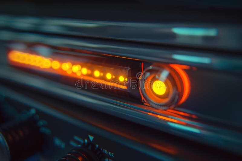 Close Up of a Car S Dashboard Light. Suitable for Automotive Industry ...