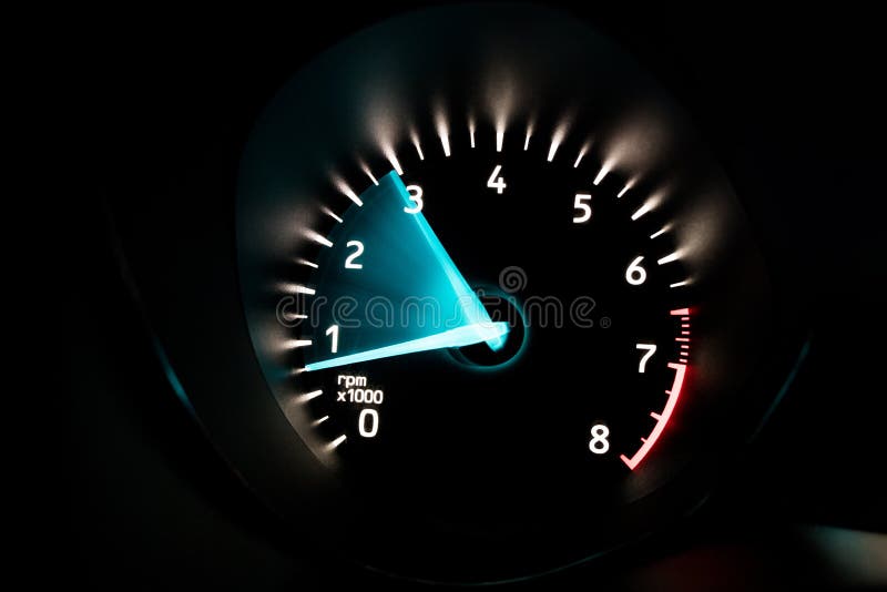 Close Up of Car Speed Meter Stock Image - Image of night, meter: 182179723