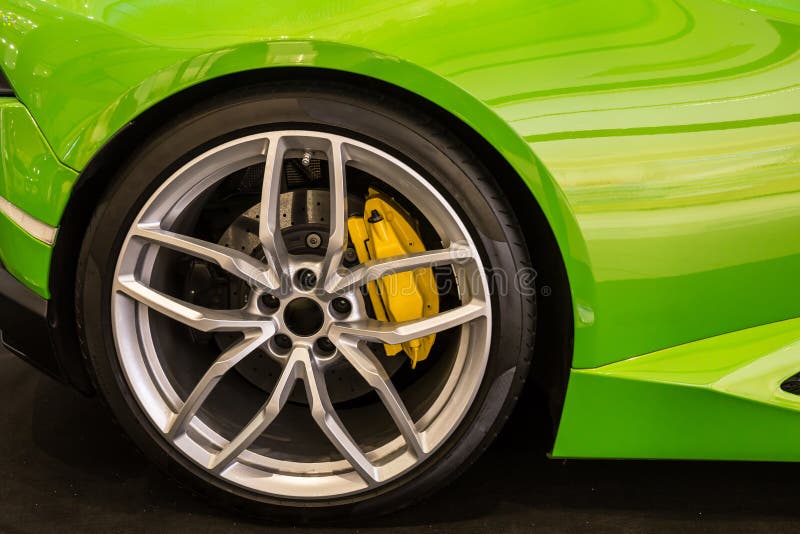 Close Up Of Car Wheel On A Modern Car Stock Photo - Image of journey ...