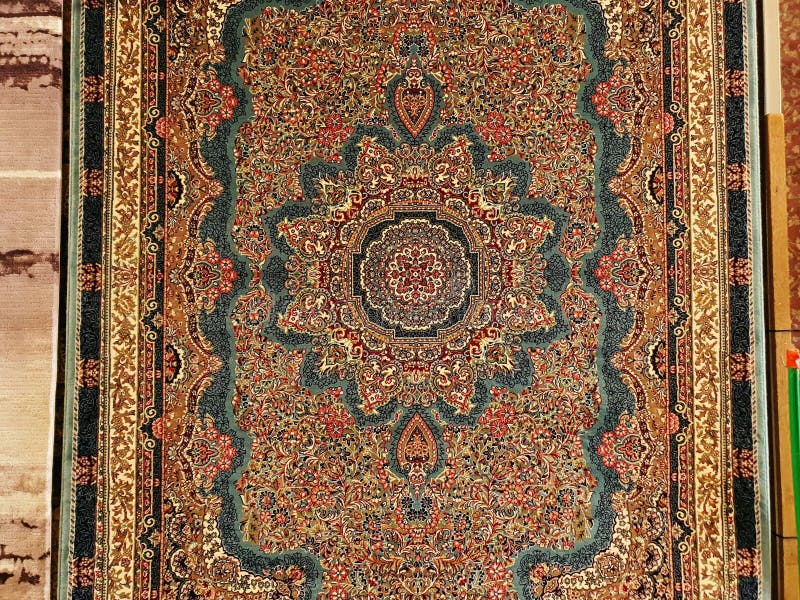 Close Up of Carpet Design for Background Stock Photo - Image of field ...