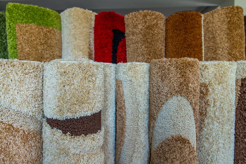 Close-Up of a Carpet with Fine Pattern Stock Photo - Image of group ...