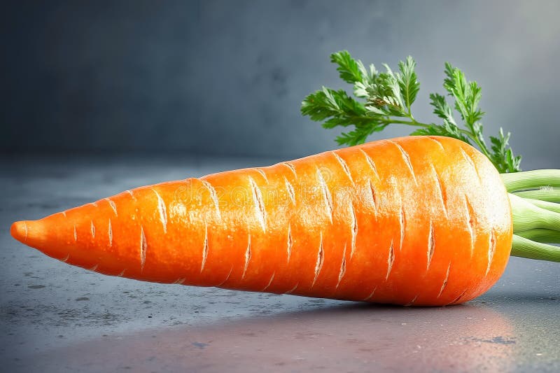 A Close Up of a Carrot on a Table Stock Photo - Image of orange, close ...