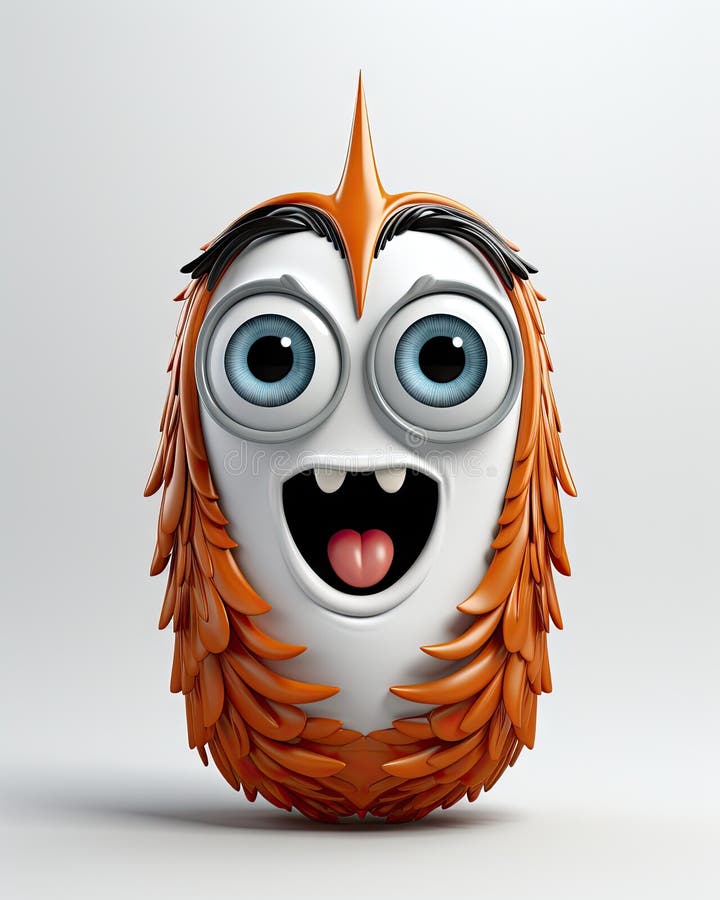 A Close Up of a Cartoon Character with a Big Smile. Generative Ai Stock ...