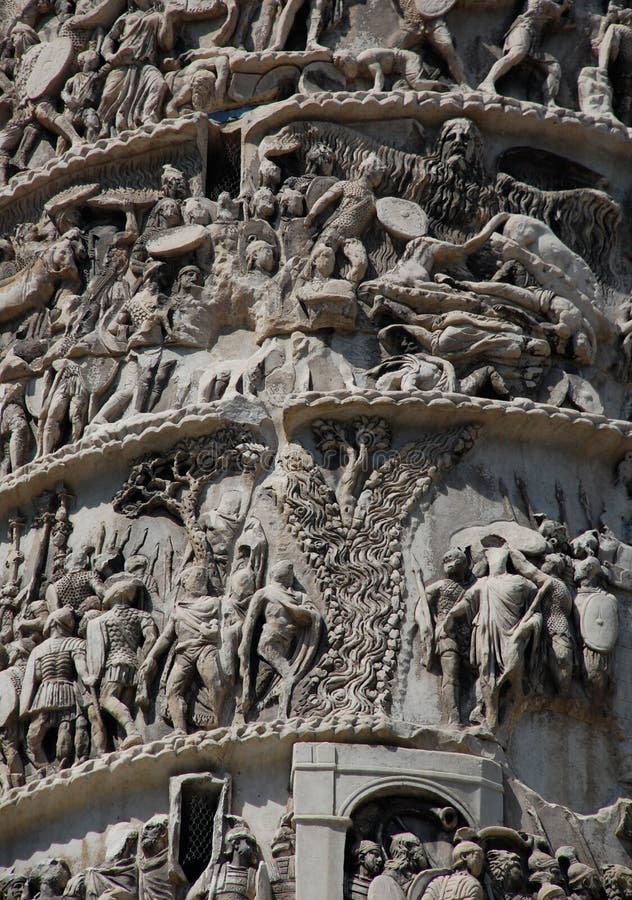 Close Up Of Carved Roman Doric Column Picture. Image: 3650206