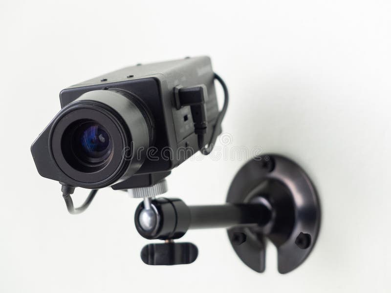 Close-up of the CCTV Security Cameras Stock Image - Image of record ...