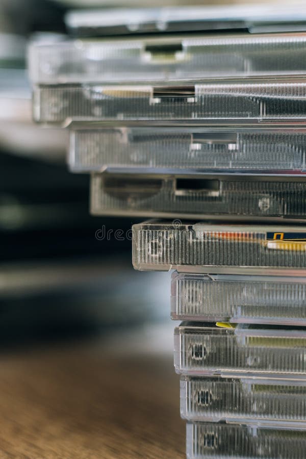 Close up of cd stack stock photo. Image of classic, closeup - 180308308