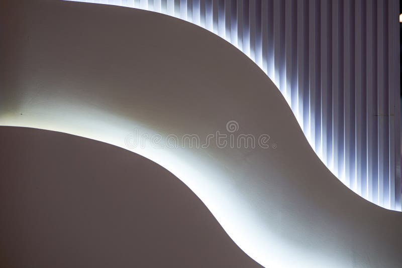 Close-up of Ceiling Lines in Modern Design Interior Stock Photo - Image ...