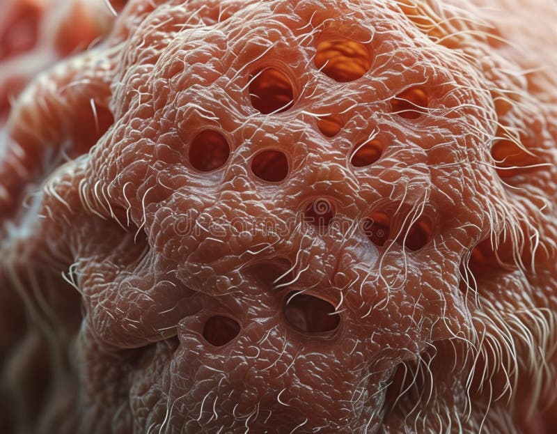 A Close Up of a Cell with a Cell Inside Stock Illustration ...