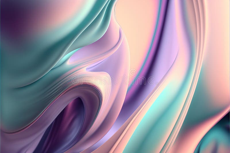 A Close Up of a Cell Phone with a Colorful Background and a Curved ...