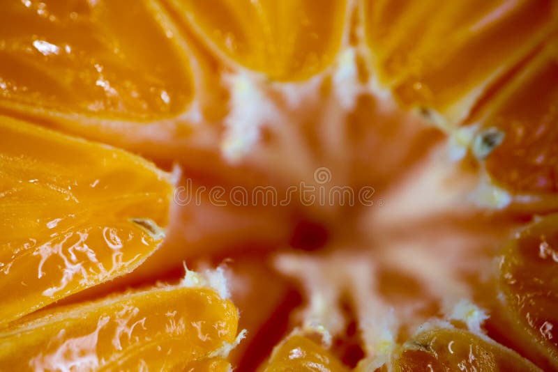 Close Up of Center of Orange Slice Stock Image - Image of organic ...