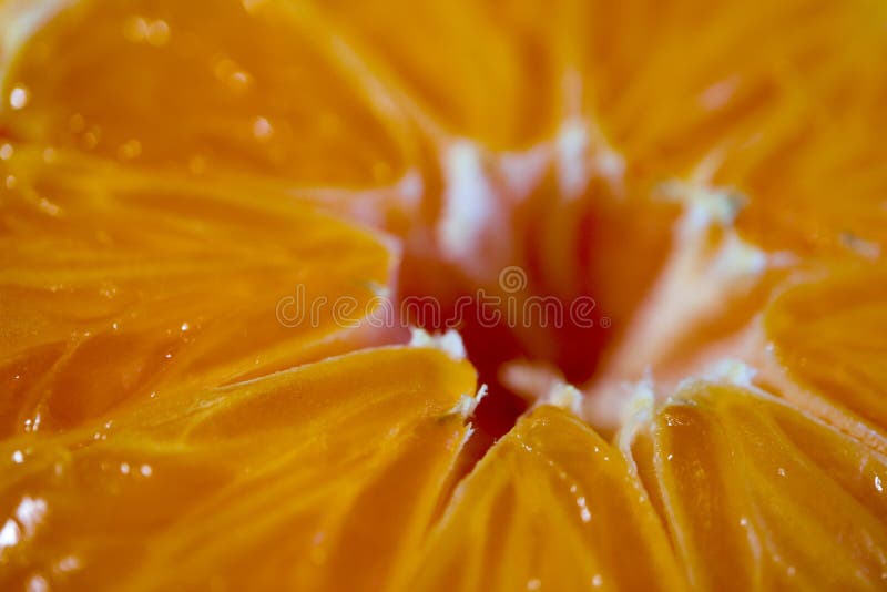 Close Up of Center of Orange Slice Stock Image - Image of fruits, juice ...