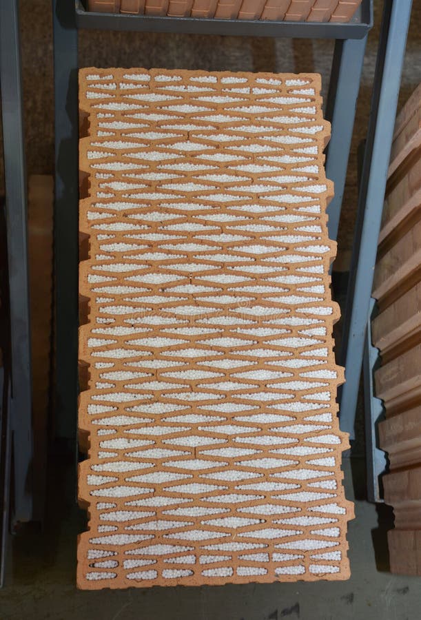 Close Up on Building Concrete Blocks with Metal Reinforcement Stock ...