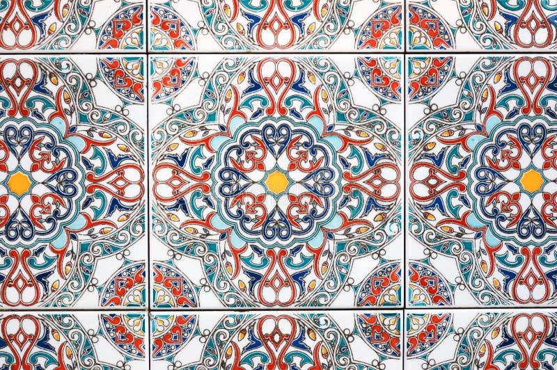 Beautiful ceramic tiles stock photo. Image of tiles, floral - 22624912