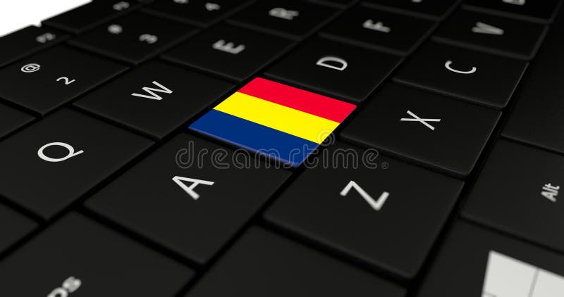 Close up of Chad button. stock illustration. Illustration of computer ...