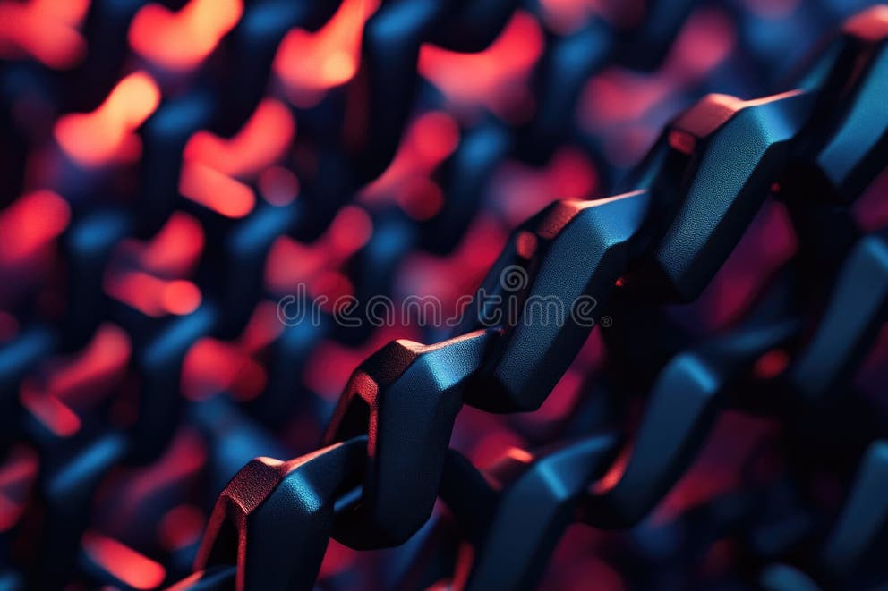 A Close-up of a Chain on a Computer Keyboard, Perfect for Use in ...