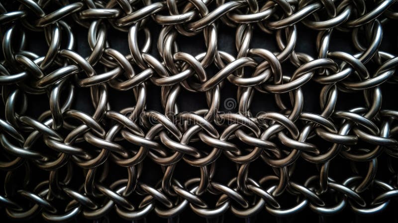 Close-up of a Chain Link Fence in a Shop or Store Stock Illustration ...