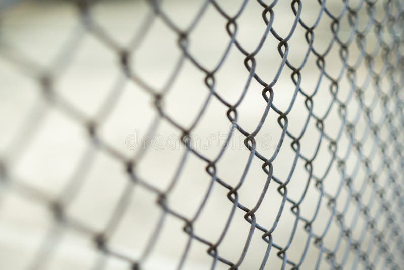 Close-up Chain Link Fence , Sunset Background Stock Photo - Image of ...