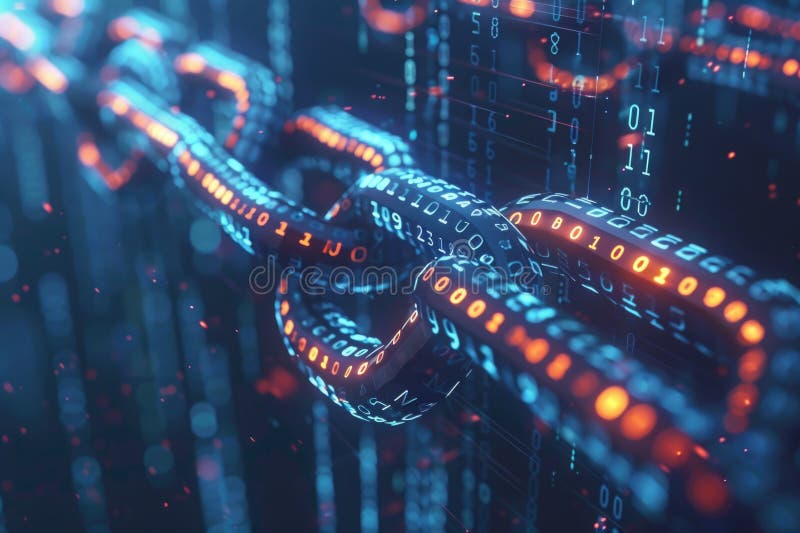 Close Up of a Chain with Numbers, Versatile Image for Various Concepts ...