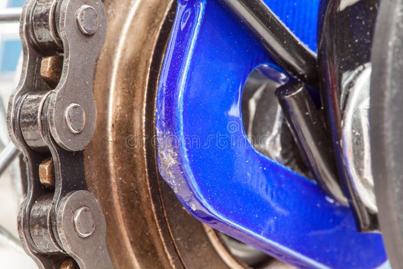 Chain and Sprocket of Bicycle Stock Photo - Image of rear, metallic ...
