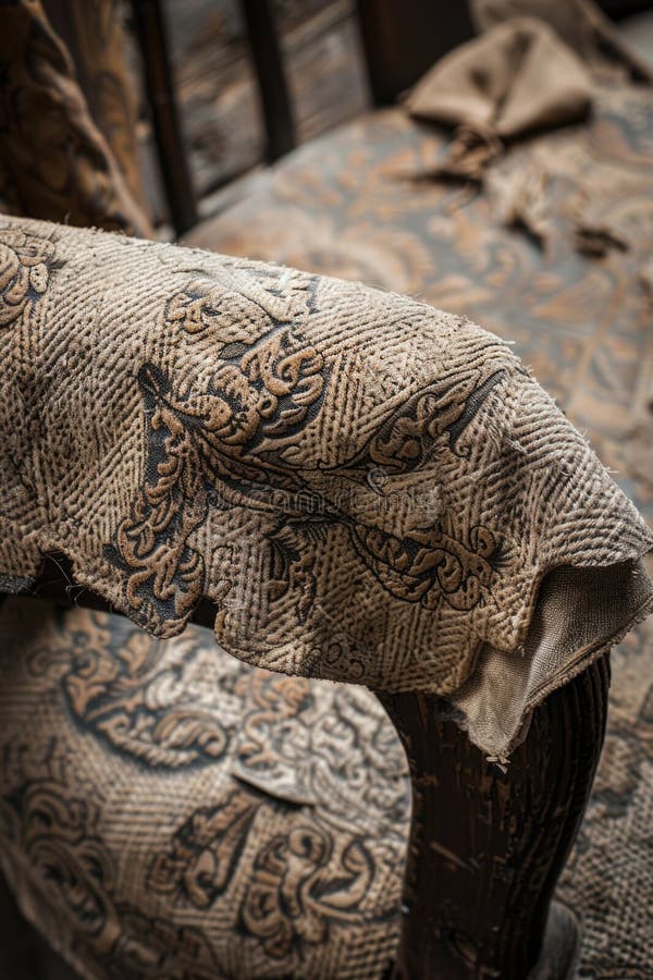 Close Up of a Chair with a Cloth, Suitable for Interior Design Concepts ...