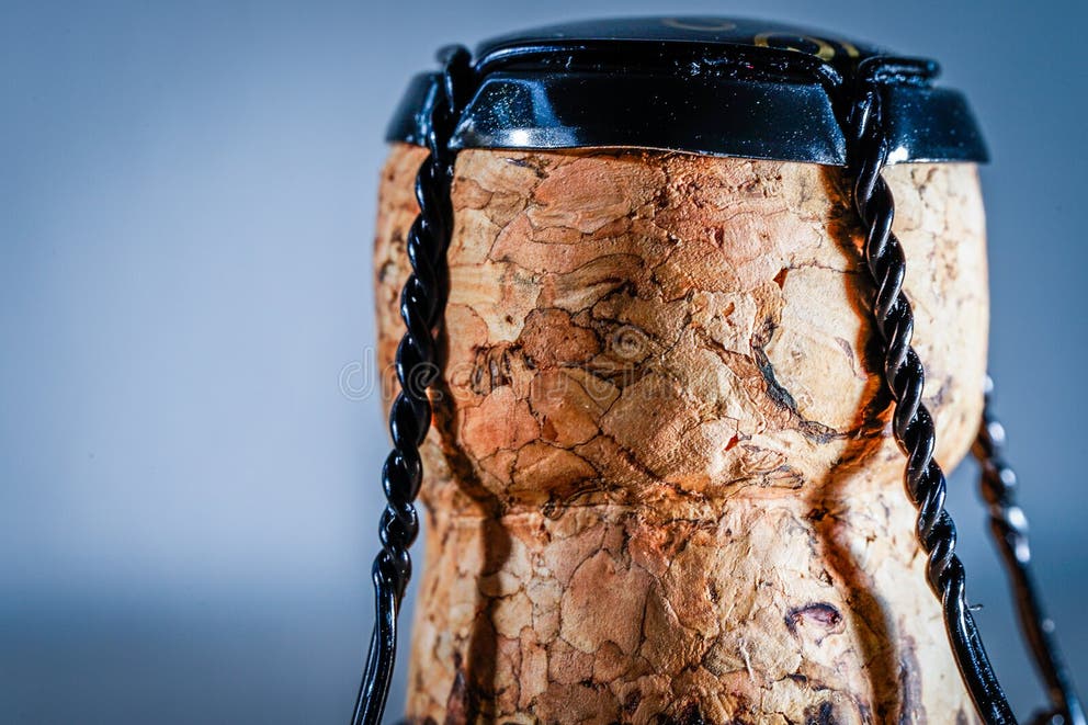 Close-up of a Champagne Cork with Wire Mesh Stock Photo - Image of cork ...