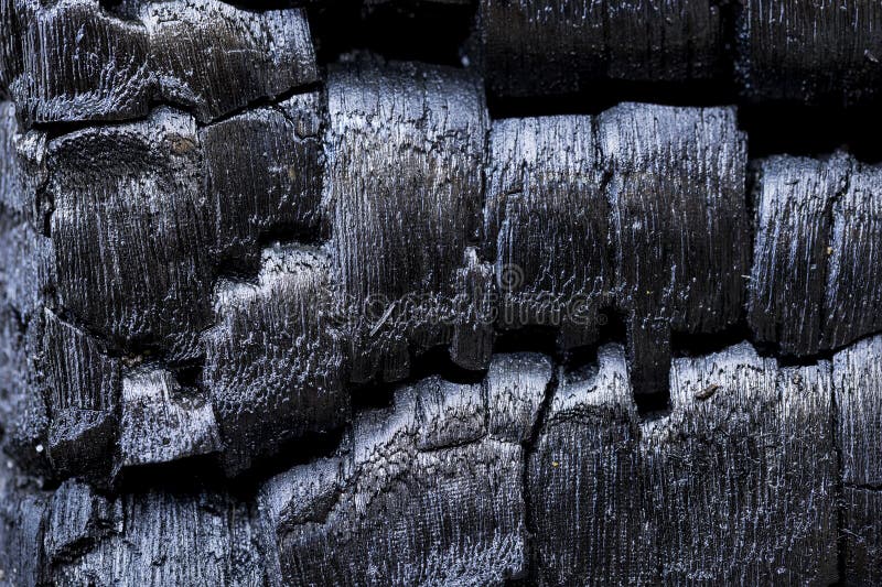 Close-Up of Charred Wood Texture after Burning Stock Photo - Image of ...