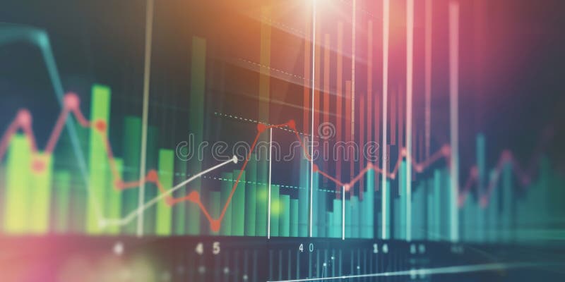 A Close Up of a Chart on a Computer Screen Stock Photo - Image of chart ...
