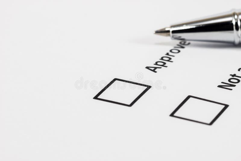 Close up check box stock photo. Image of choosing, paper - 111818804