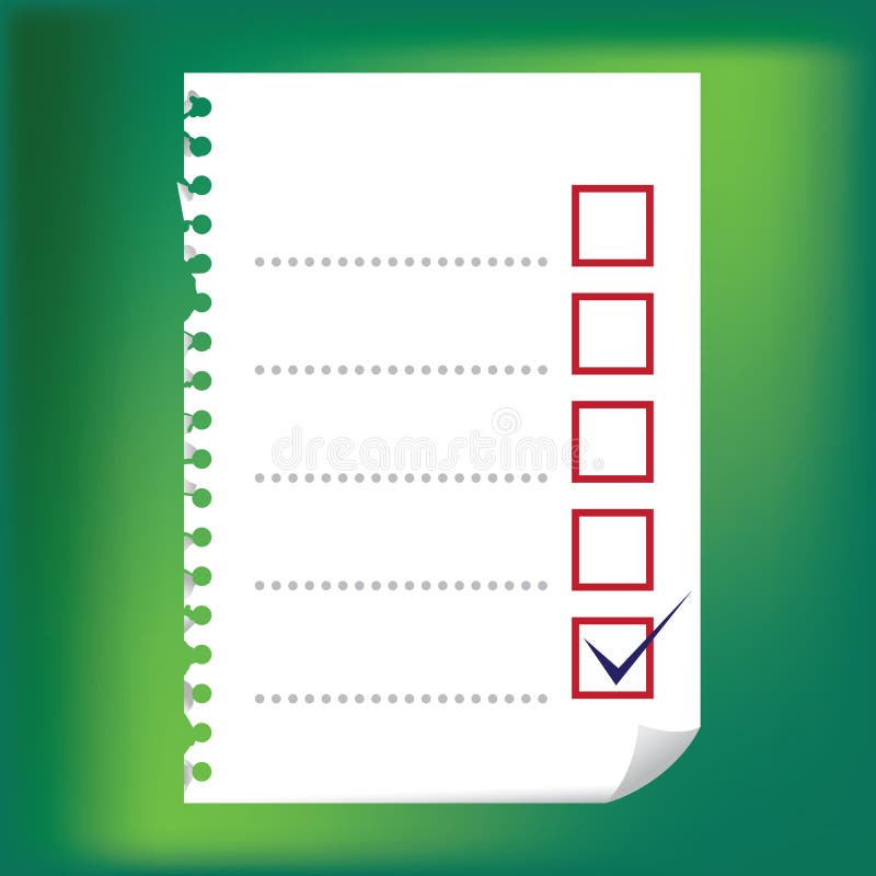 Close up of checkbox stock illustration. Illustration of checkbox ...