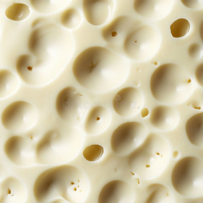 Close-up Cheese Pattern with Subtle Holes and Smooth, Creamy Texture ...