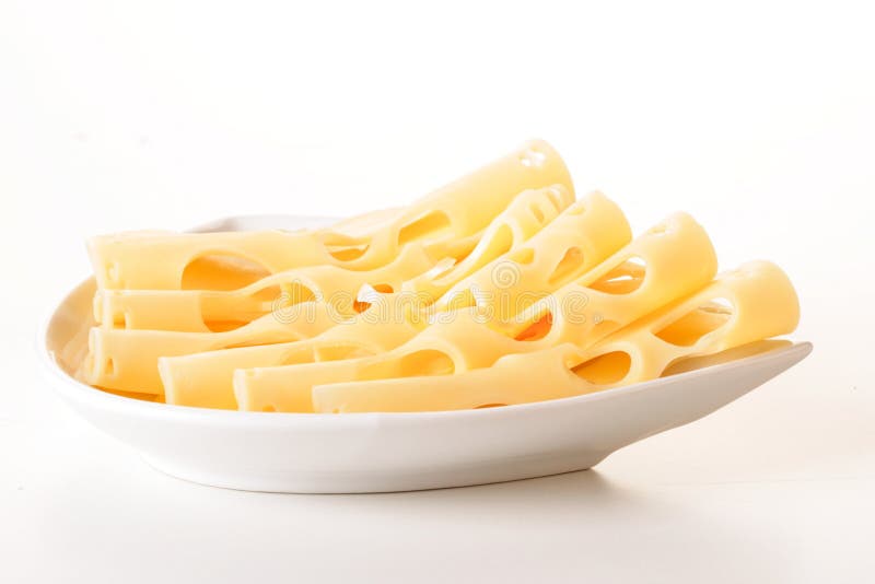 Close - Up of Cheese on Plate Stock Photo - Image of isolated, macro ...