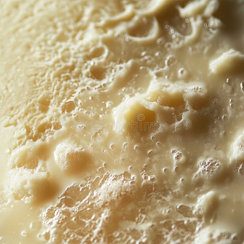 Close Up of Cheese Textures Showcasing Creamy and Rich Details Stock ...